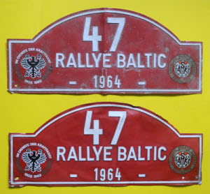 Weitere Rallye-Schilder 50er-70er Jahre